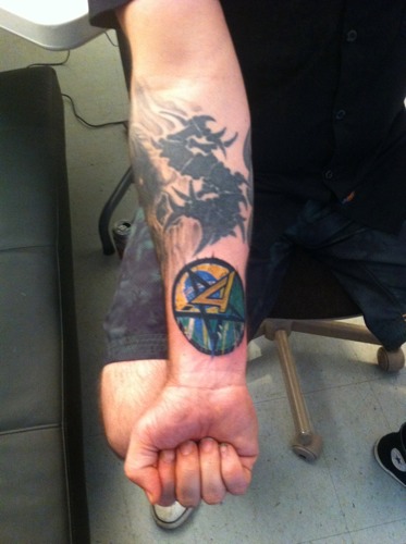 Andreas Kisser (Sepultura) mit neuem Anthrax-Tattoo