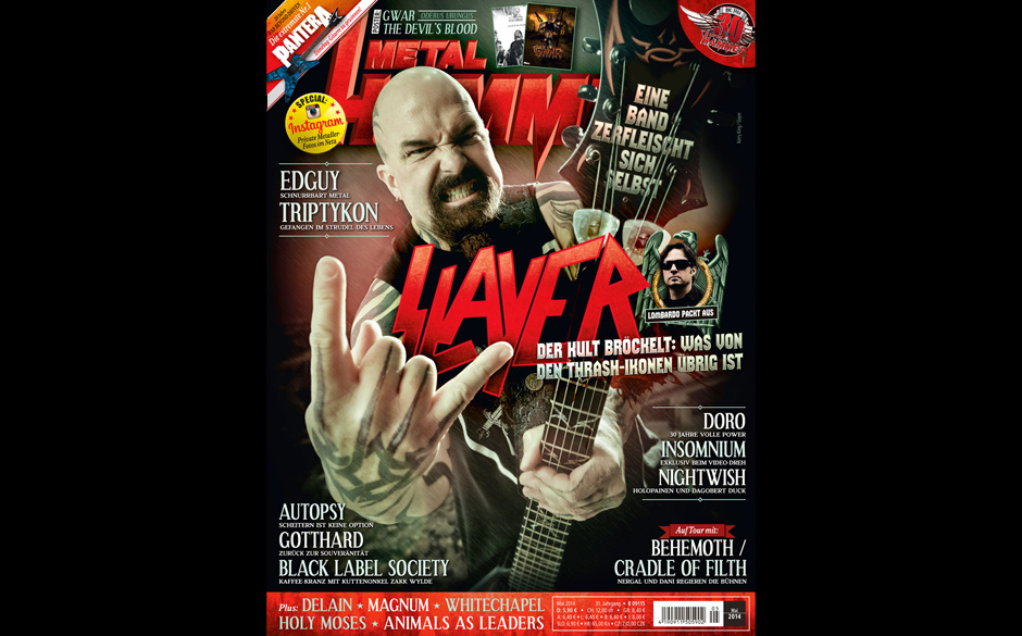 Mai-Ausgabe 2014: Slayer, Behemoth, Insomnium u.v.m.