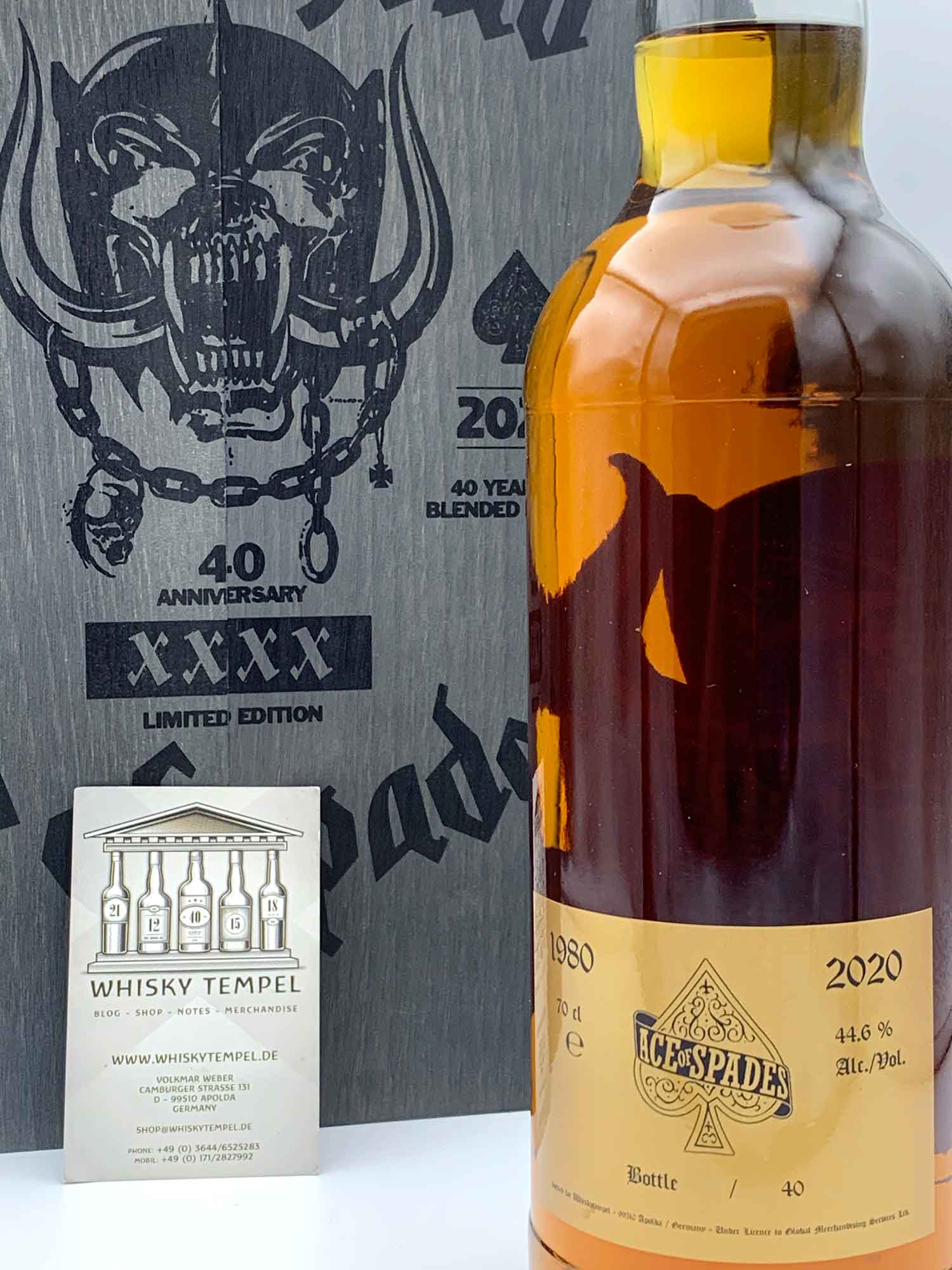 Motörhead: Exklusiver Whisky 40Y Ace Of Spades