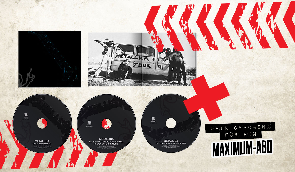 METALLICA 3-CD-Box oder Doppelvinyl + 12 Ausgaben METAL HAMMER zum ...
