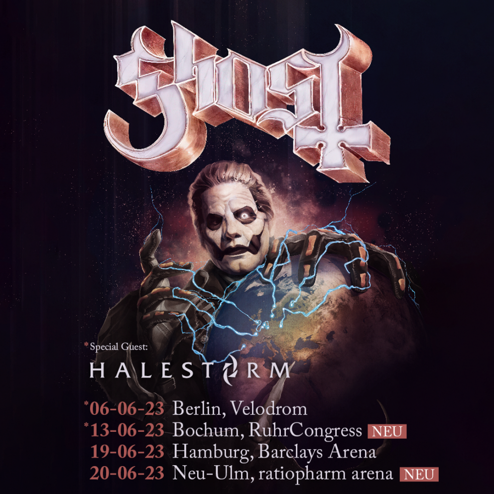 Ghost live on tour 2023: Tour, Tickets, Termine, Städte