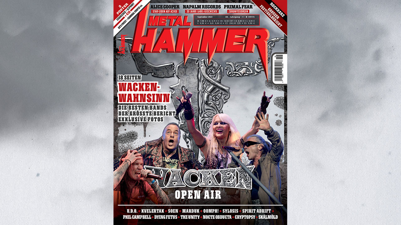 Die METAL HAMMER-Septemberausgabe 2023: Wacken Open Air, Alice Cooper, U.D.O. u.a.