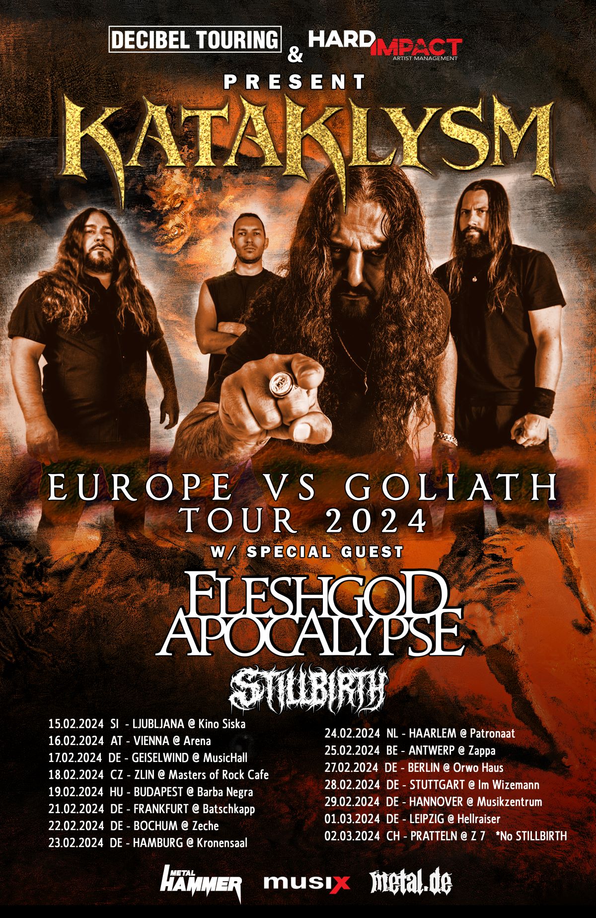 Kataklysm live 2024: Tour, Tickets,Termine, Städte