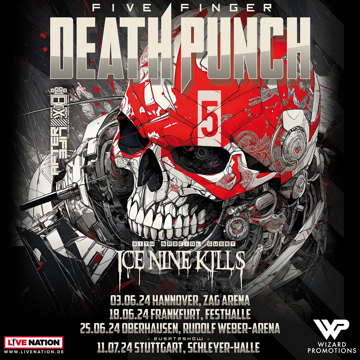 Five Finger Death Punch live 2024: Tour, Tickets, Termine, Städte