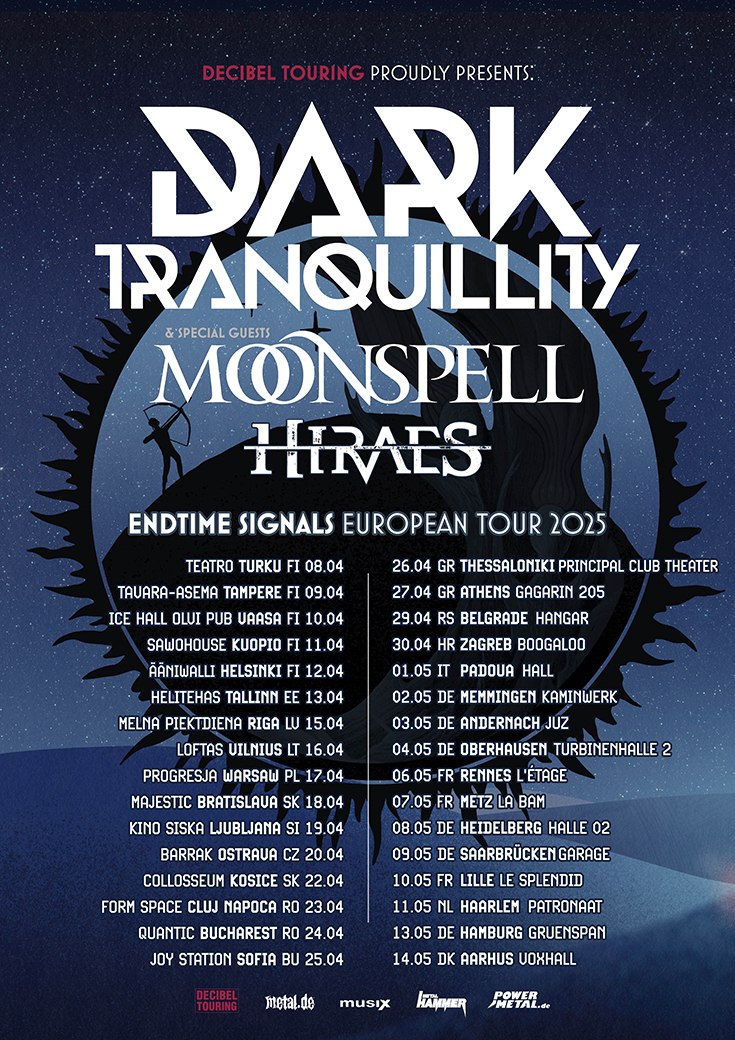 Dark Tranquillity live 2025: Tour, Tickets, Termine, Städte