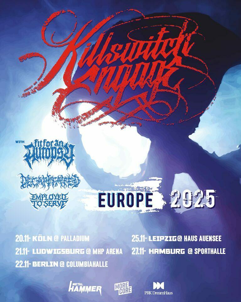 Killswitch Engage live 2025: Tour, Tickets, Termine, Städte