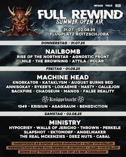 Full Rewind Summer Open Air 2025 Alle Infos