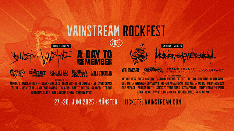 Vainstream Rockfest 2025: Tickets zu gewinnen