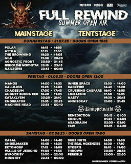 Full Rewind Summer Open Air 2025: Alle Infos