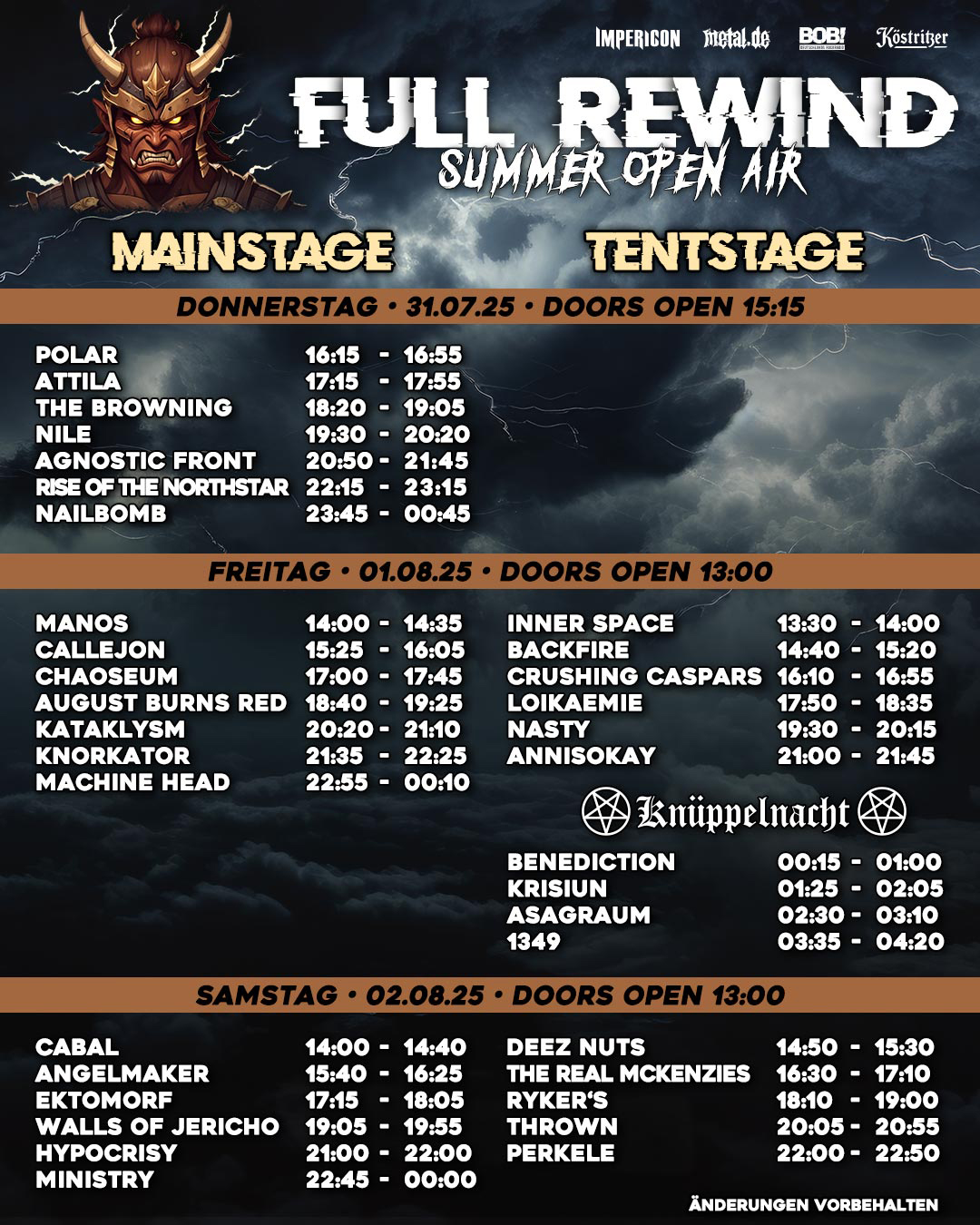 Full Rewind Summer Open Air 2025: Alle Infos